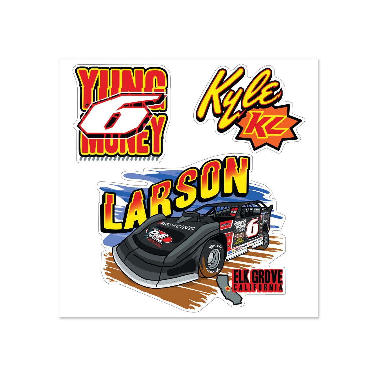 KL 6 2024 Decal Sheet - Shop Kyle Larson